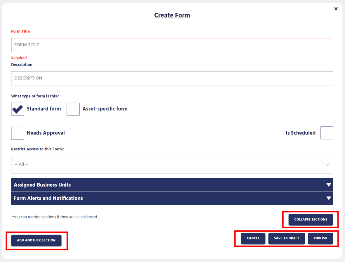 Basic Form Overview in Sospes