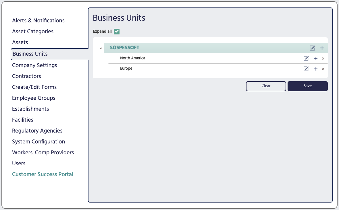 Creating Business Units