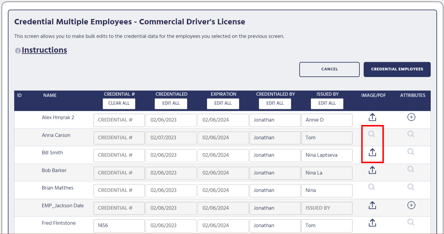 How to Credential Multiple Employees