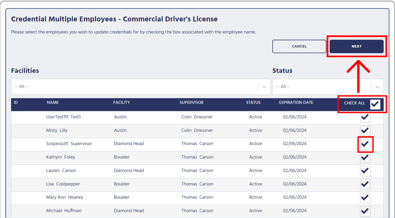 How to Credential Multiple Employees